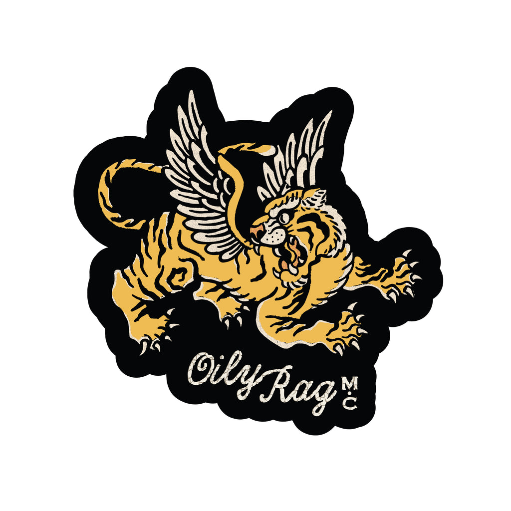 Flying Tora Sticker
