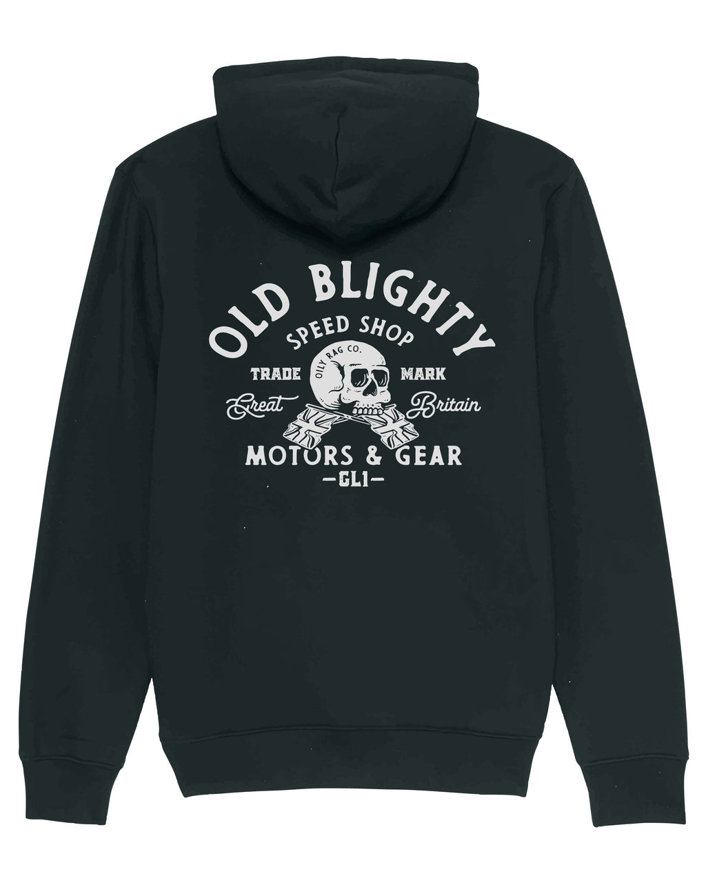 Old Blighty Pullover Hoodie - Black