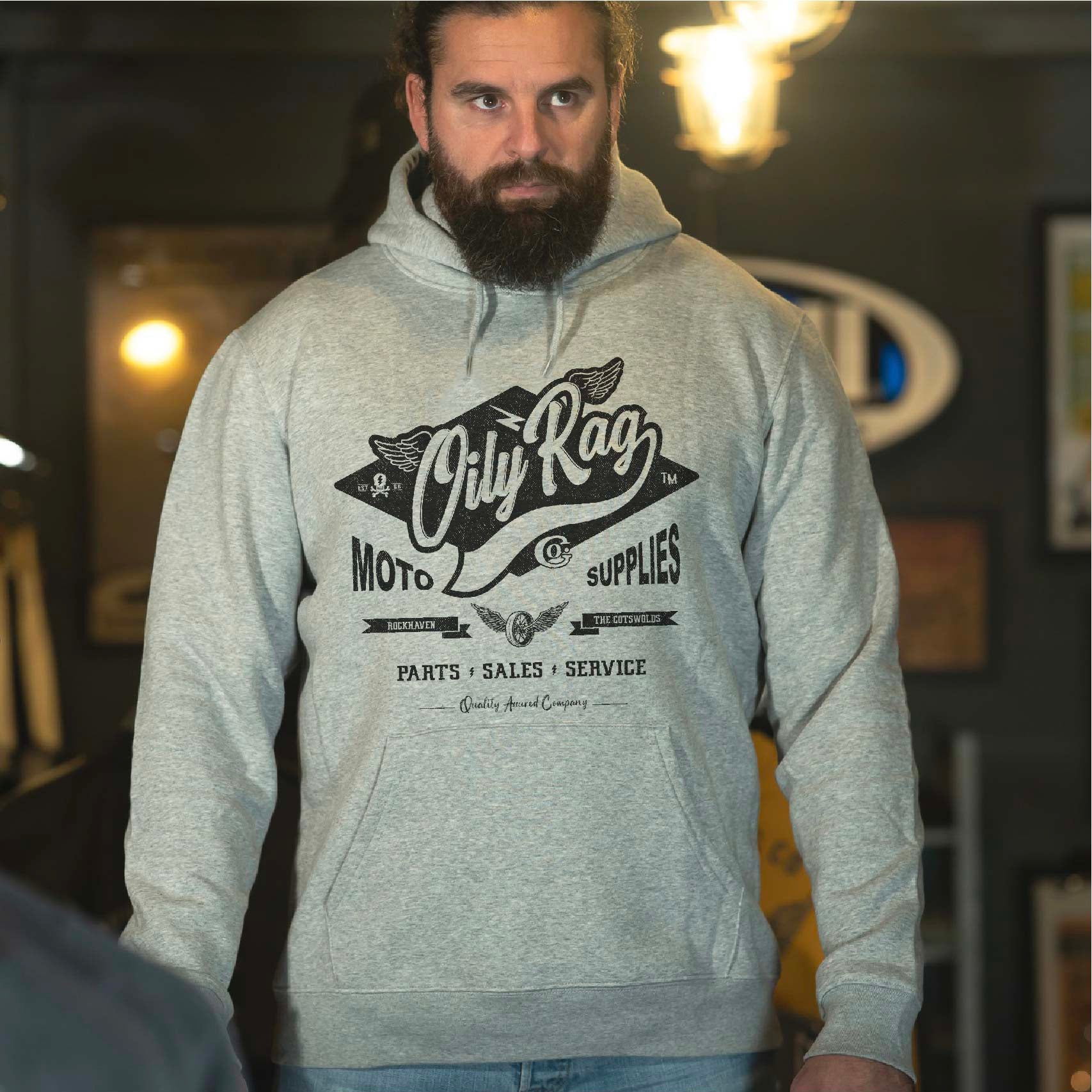 Buy Classic Motorcycle Hoodies for Men UK – Oily Rag Co.