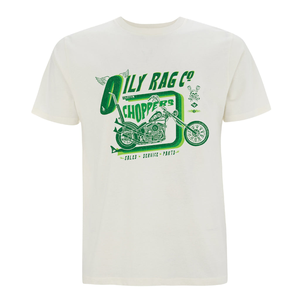 Chopper Motorcycle T-shirt - Urban Style collection - Dusky white