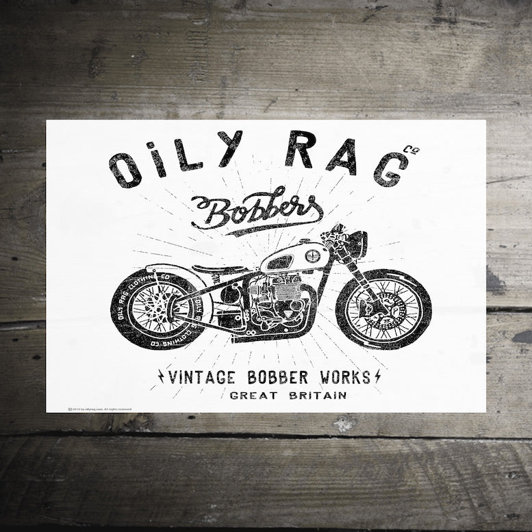Oily Rag Bobber Works Alloy Sign | Oily Rag Co – Oily Rag Co.
